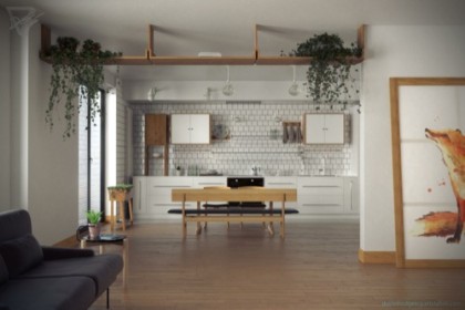 Interior light for architecture in Blender: Apartment render • Blender ...