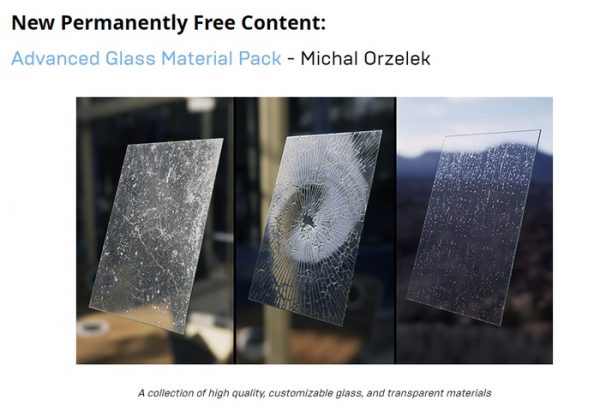 Free glass materials pack for the Unreal Engine • Blender 3D Architect
