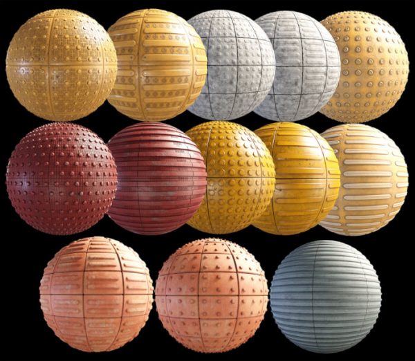 13 Free PBR textures of Tactile blocks for architecture • Blender 3D ...