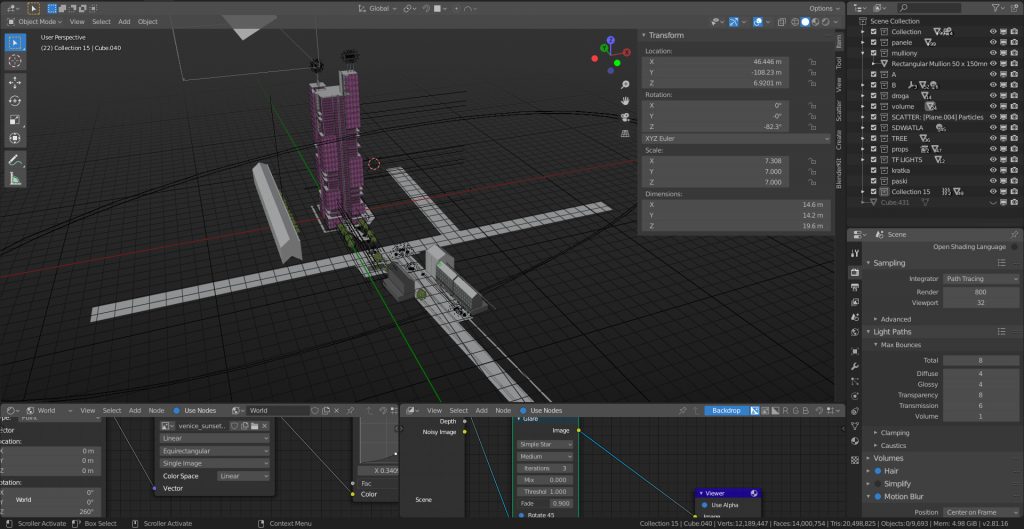Skyscraper Render With Blender Cycles (profile) • Blender 3d Architect