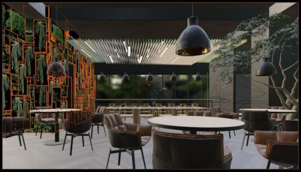 Function room interior with Cycles • Blender 3D Architect