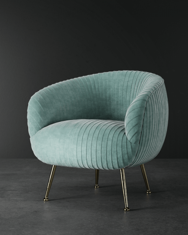 Free Pleated style chair made with Blender • Blender 3D Architect