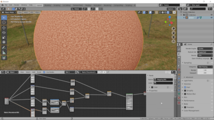 Free procedural fabric texture for Blender • Blender 3D Architect