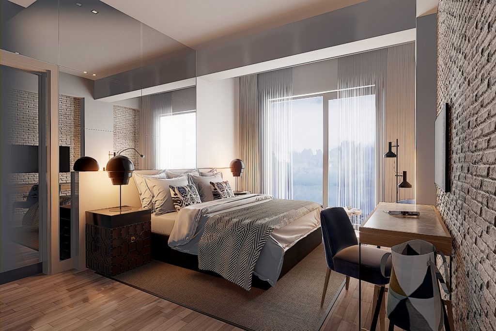 Hotel room interior with Eevee (Profile) • Blender 3D Architect