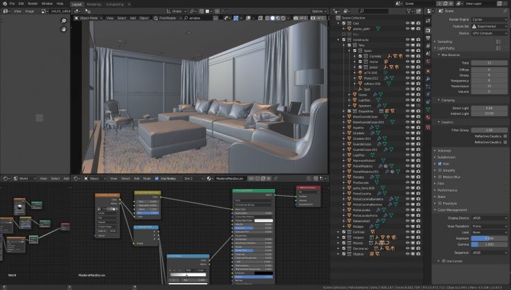 Beira Mar living: Renovation project with Cycles (Profile) • Blender 3D ...