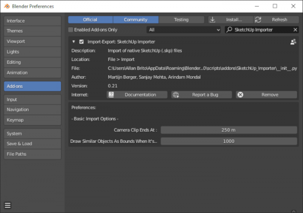 How To Import SketchUp SKP Files To Blender 2 9 Blender 3D Architect