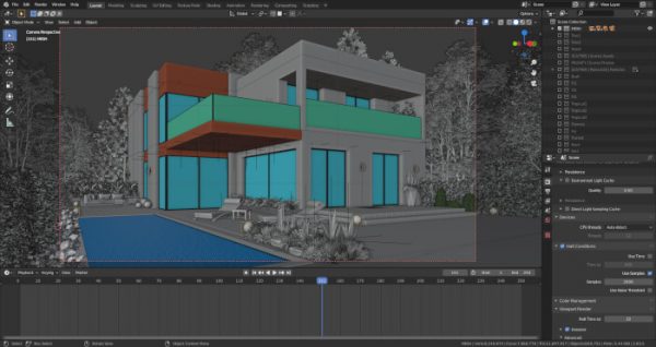 Villas Alaia with Blender and LuxCore • Blender 3D Architect