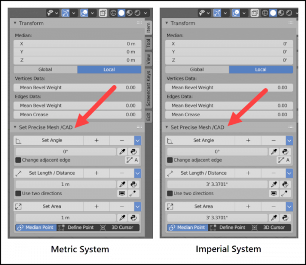 Must-have Add-ons for architecture with Blender: Set Precise Mesh (Free) • Blender 3D Architect