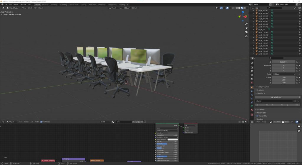 Office exterior with Blender Cycles (Profile) • Blender 3D Architect