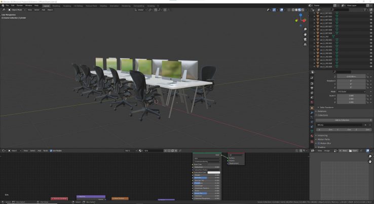 Office exterior with Blender Cycles (Profile) • Blender 3D Architect