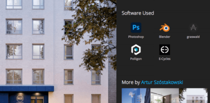 Filtering E-Cycles projects in ArtStation • Blender 3D Architect