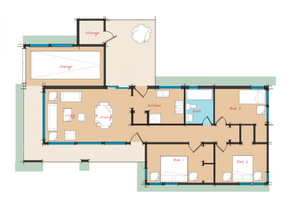 Drawing a floor plan with Krita • Blender 3D Architect
