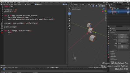 Align objects with Python and Floorboard Generator: Blender 3D ...