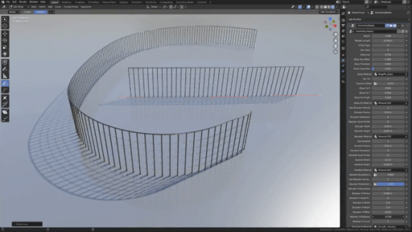 Railings Archives • Blender 3D Architect