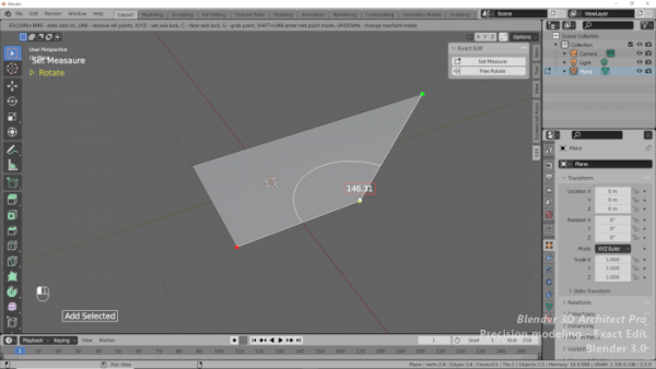 Precision modeling (Exact Edit) and slices: Blender 3D Architect Pro ...