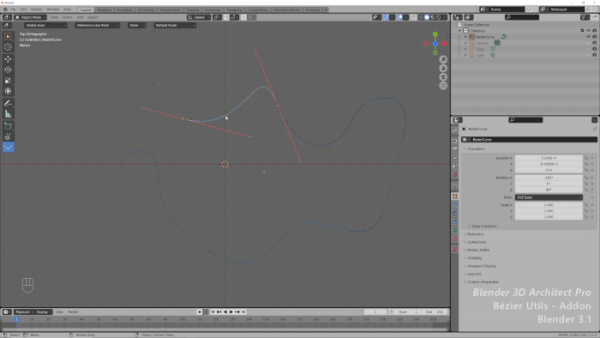 Linked libraries managing and Bézier curve editing: Blender 3D Architect Pro reports • Blender ...