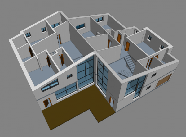 Family House design and project using FLOSS (Project download ...